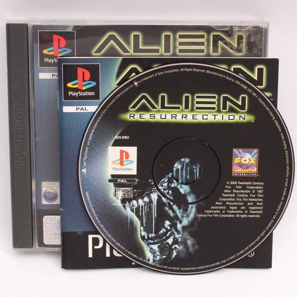 Used Sony Alien Resurrection 2000 Playstation One PS1 Video Game ...